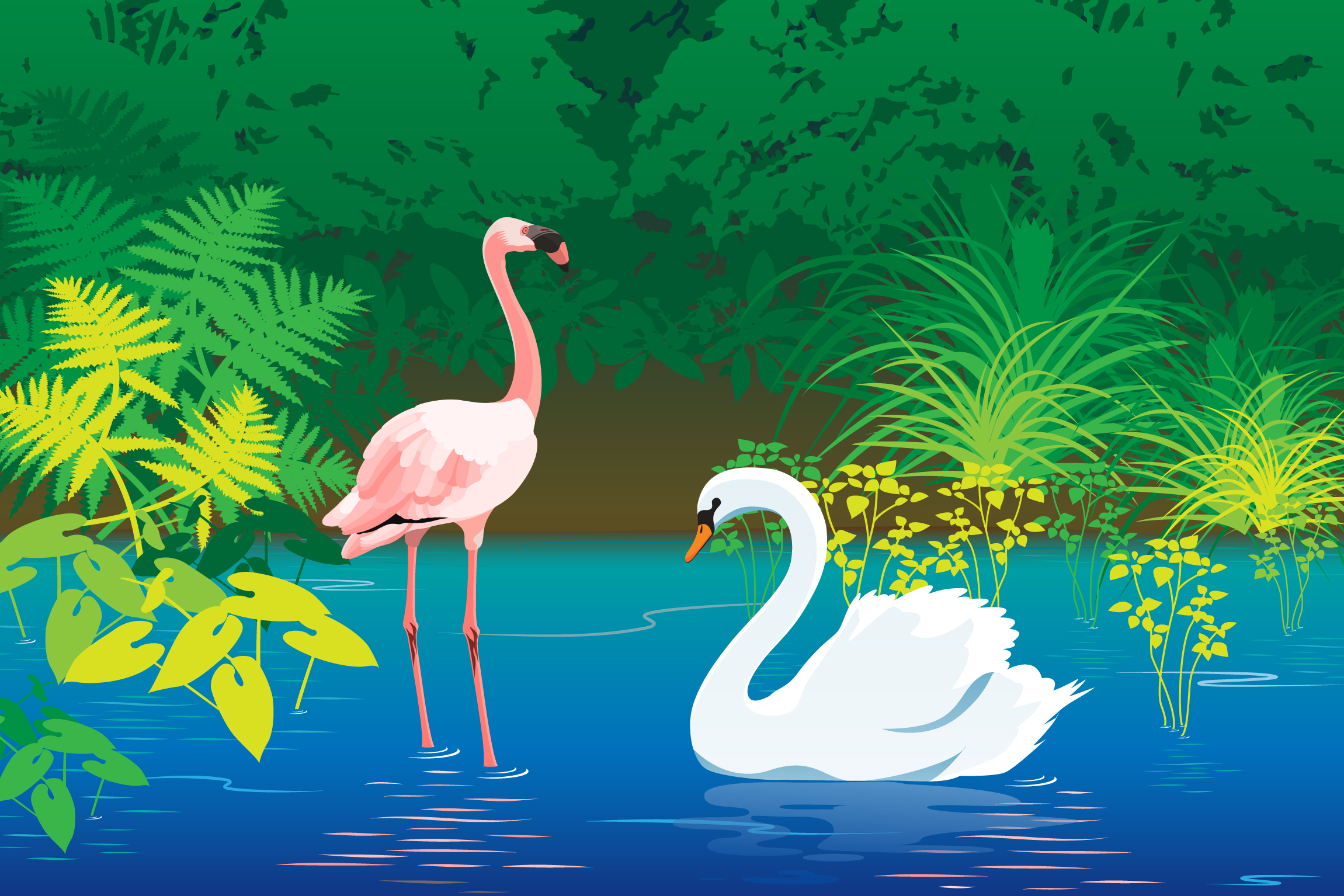 The Flamingo and the Swan - RobinAge