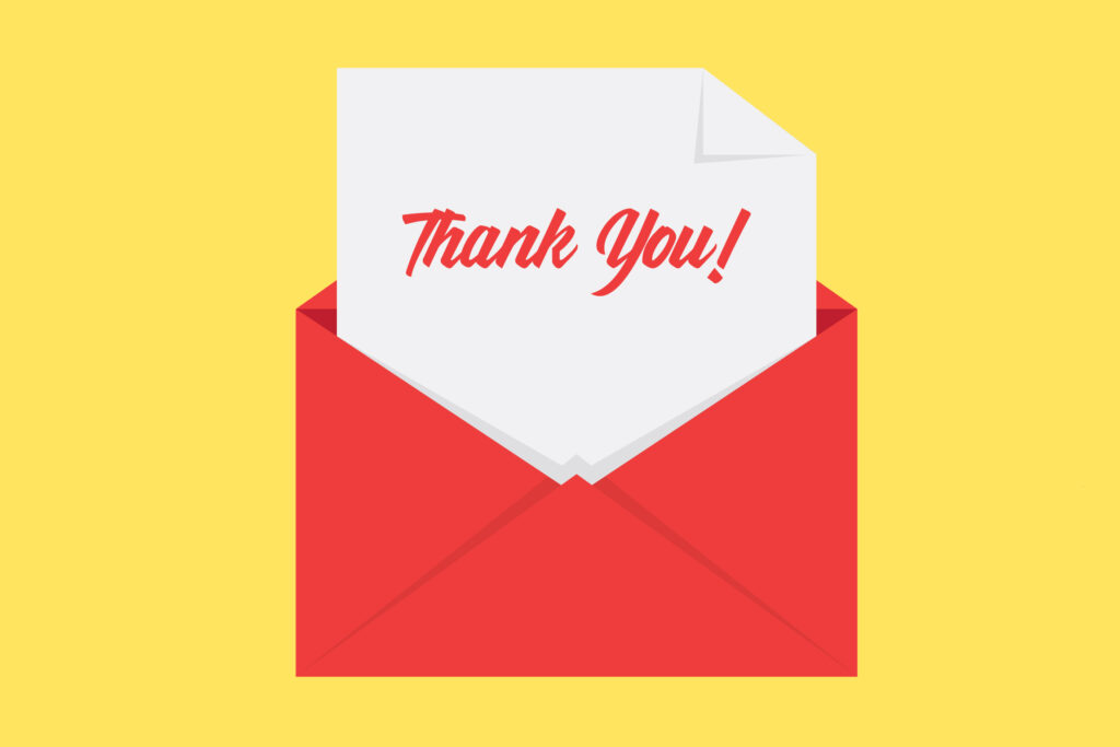 A Thank-you letter - RobinAge