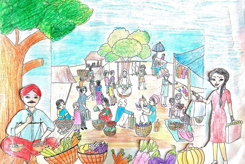 A Busy Market Scene - RobinAge