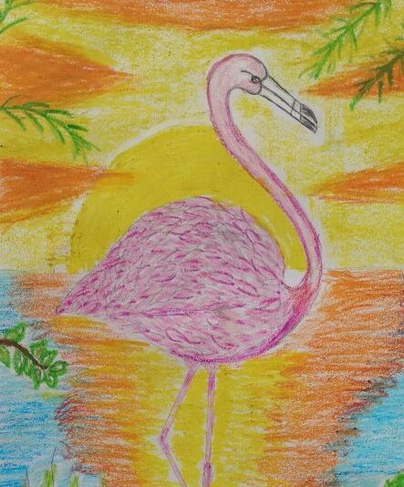 Flamingo in Sunset - RobinAge