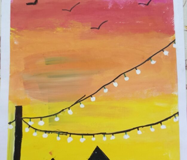 Evening Sunset with Street Lights - RobinAge