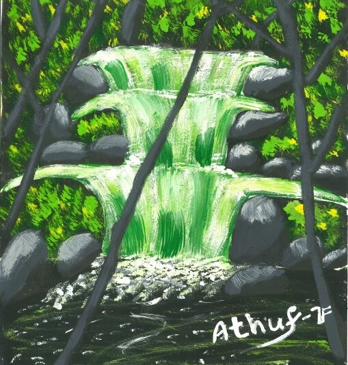 Waterfall in Forest - RobinAge