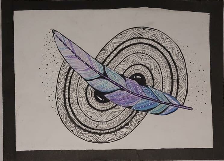 Feather Doodle Robinage
