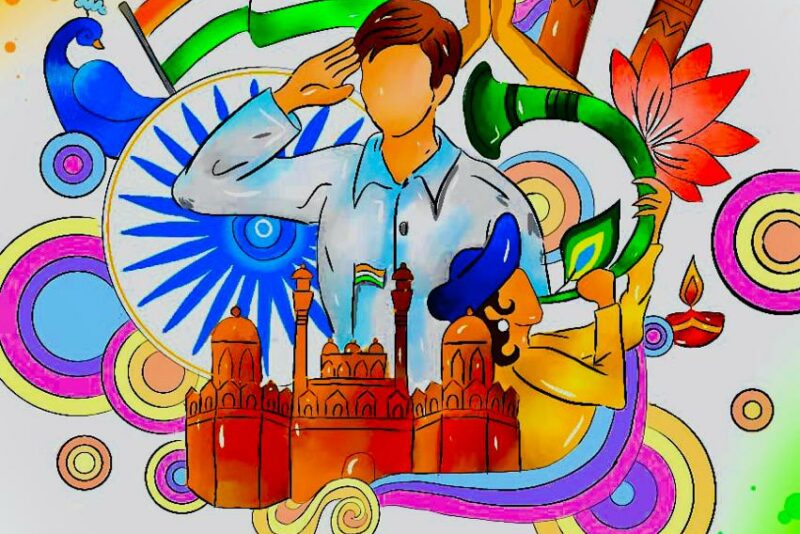 Independence Day Pictures For Drawing New Drawing Finished Artworks