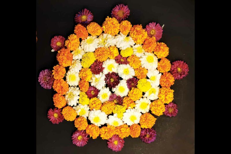 Flower Rangoli - RobinAge