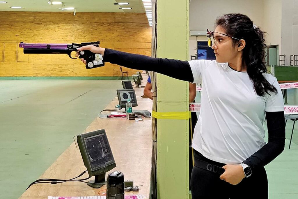 Indian Air Pistol Shooter Esha Singh Qualifies for Paris Olympics 2024 - RobinAge