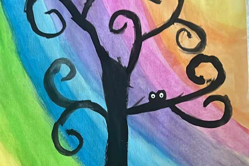 Rainbow Swirly Tree - RobinAge