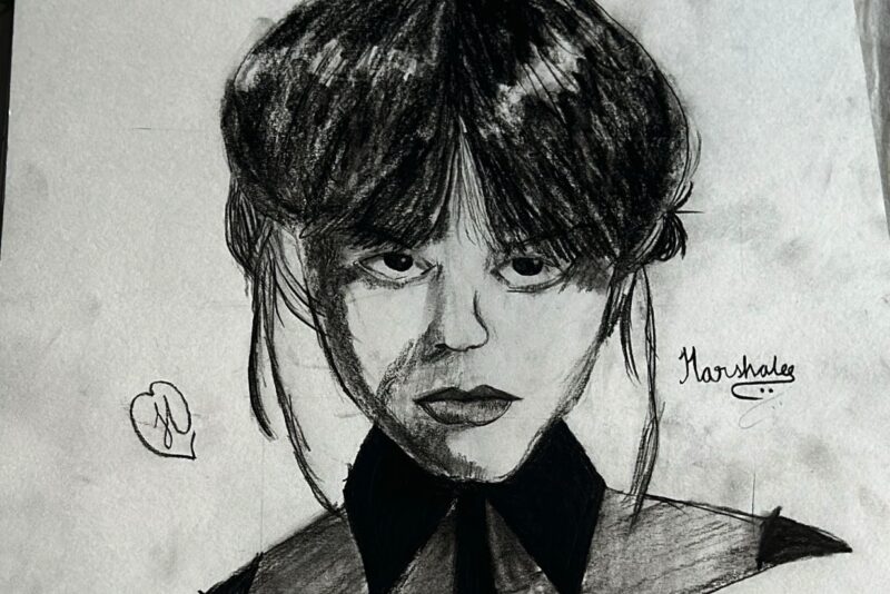 Wednesday Addams Sketch - RobinAge