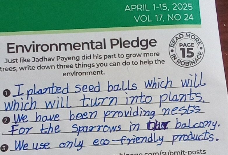 Environmental Pledge. - RobinAge