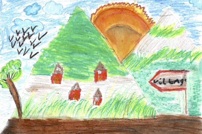 Sunrise in a Kashmiri Village - RobinAge