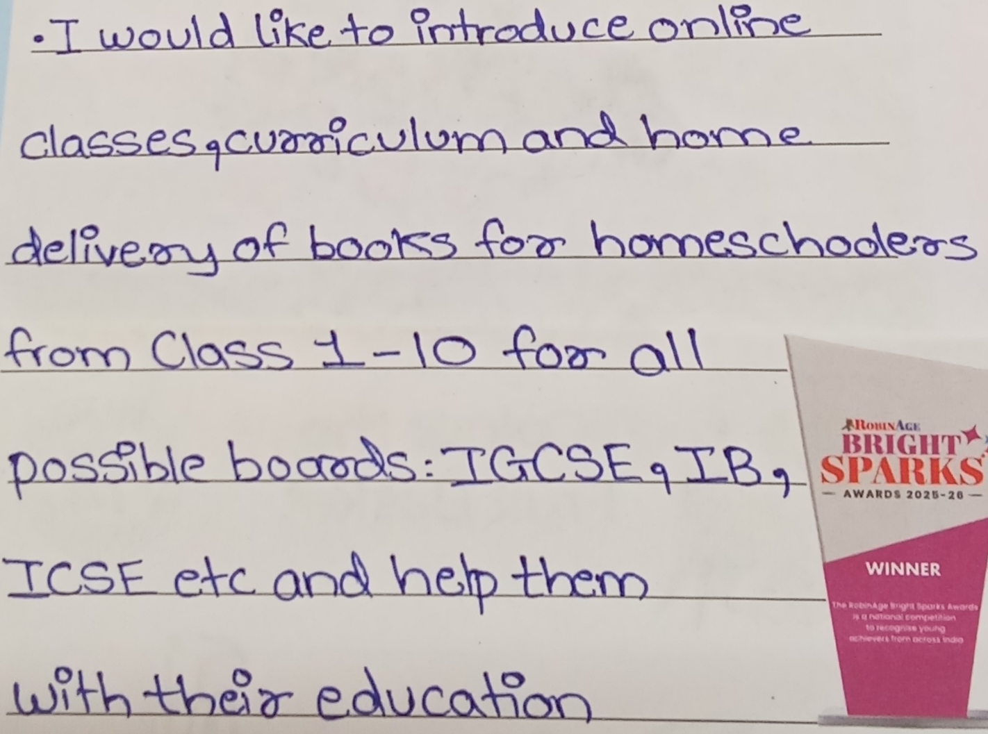 Bright Sparks - RobinAge